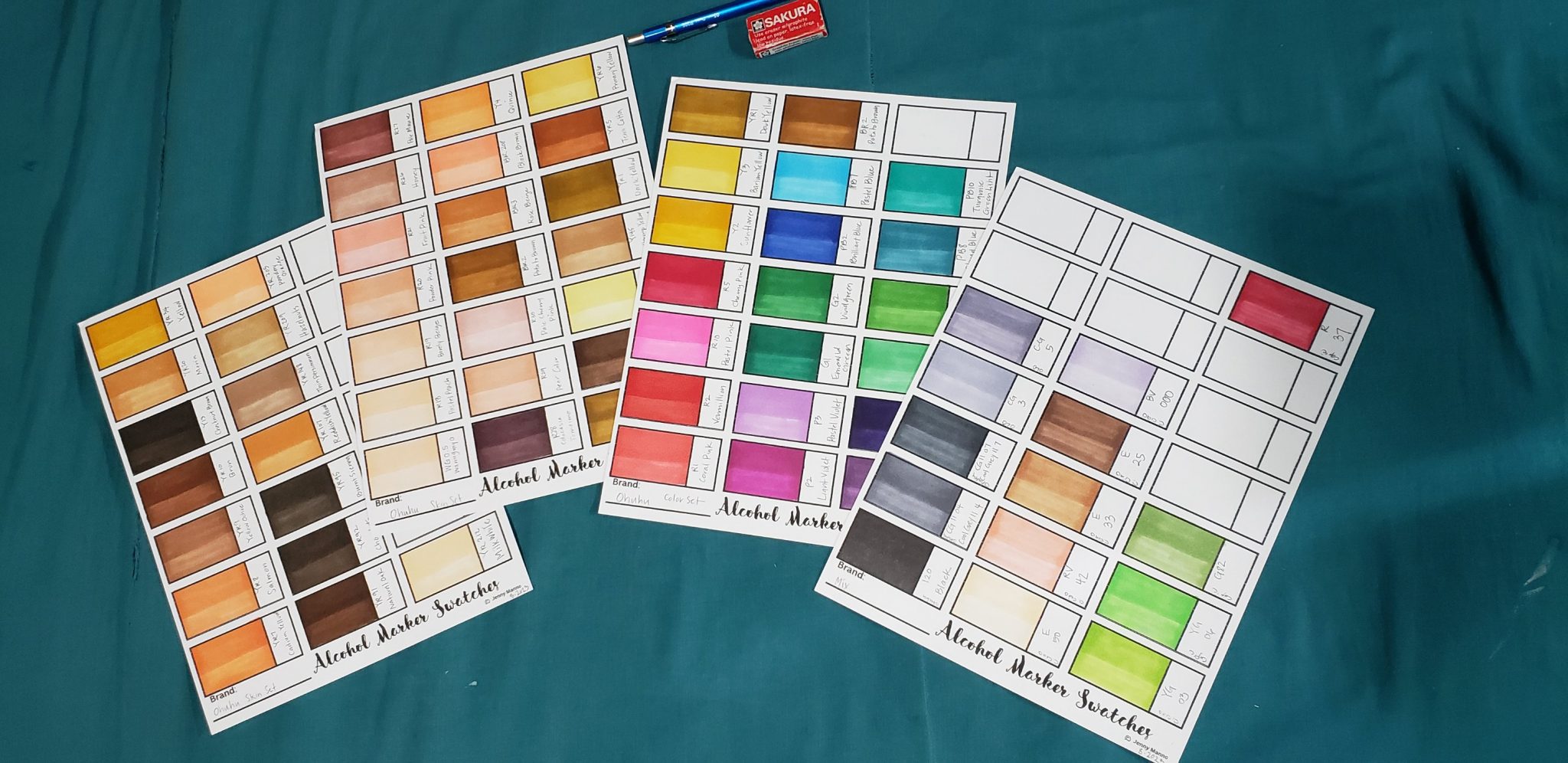 Alcohol Markers Class: Swatching and Skintones – aliciadrhankins.com